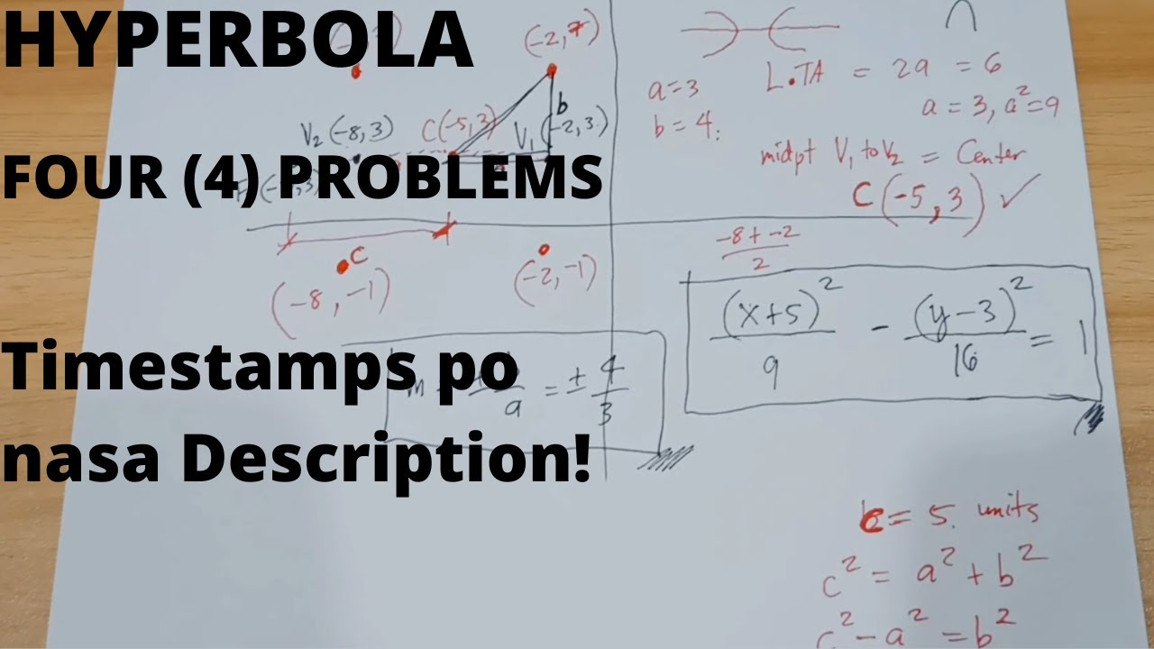 Precalculus Tagalog – (3/4) Hyperbola (Basic Problems) – STEM 11 - YouTube