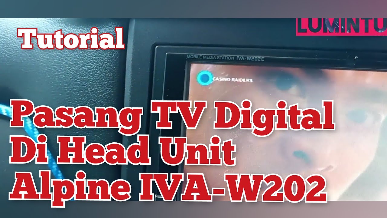 HU Alpine IVA W202e jadi TV pakai STB Polytron PDM 1500T2 diMobilio ...