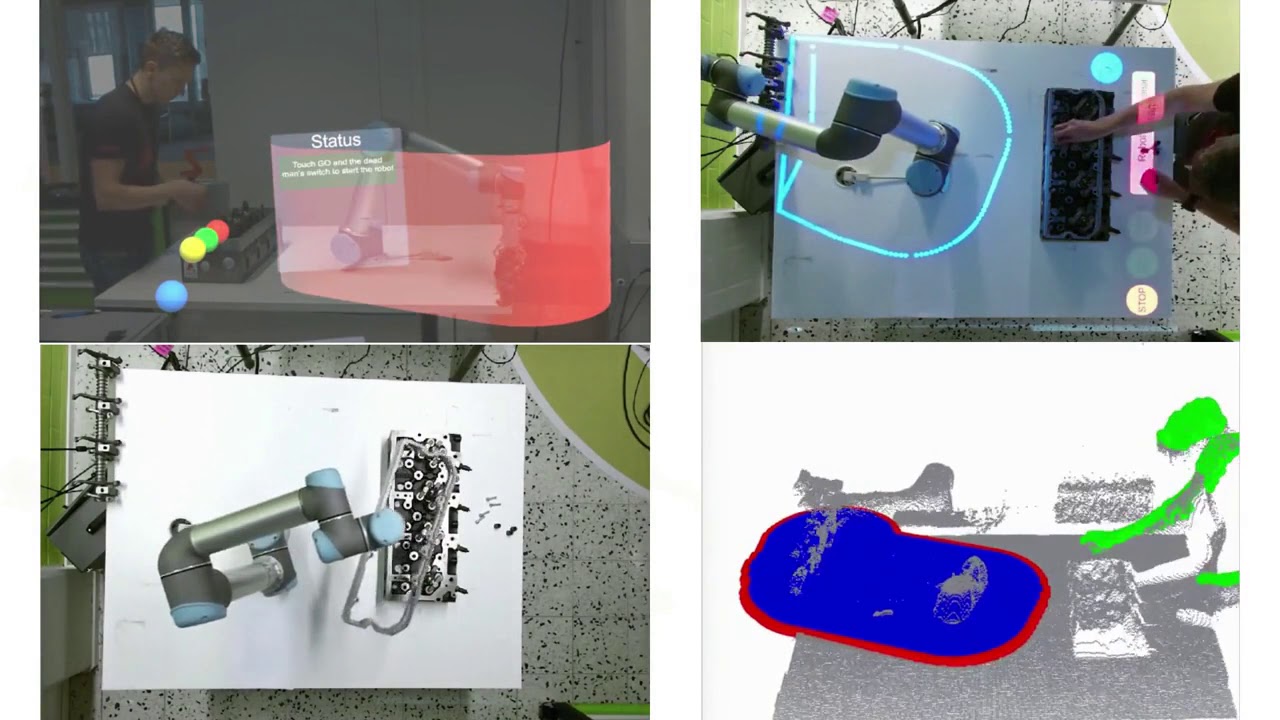 AR-based interaction for human-robot collaborative manufacturing - YouTube