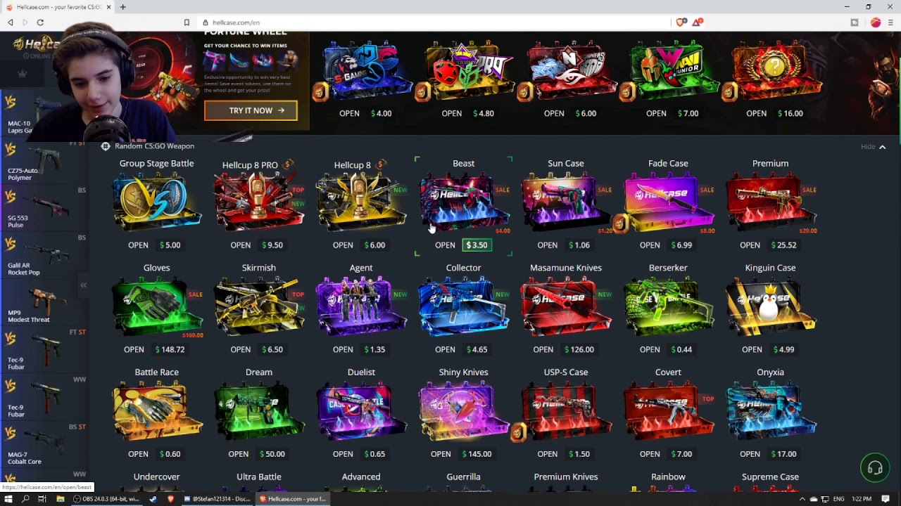 *Ce poti primi de 10 $ pe hellcase * hellcase romania - YouTube