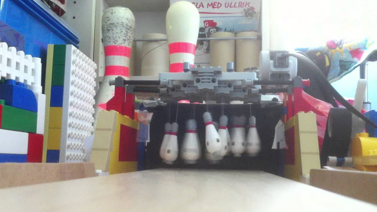 Lego string pinsetter V1 - YouTube