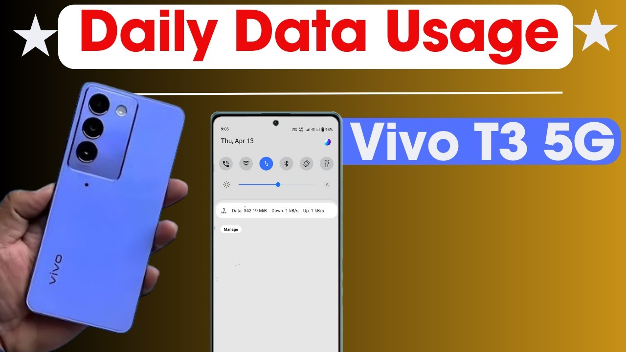 Vivo T3 5g Show Daily Data Usage Notification Vivo T3 5g Me Data Usage Show Kaise Kare Youtube