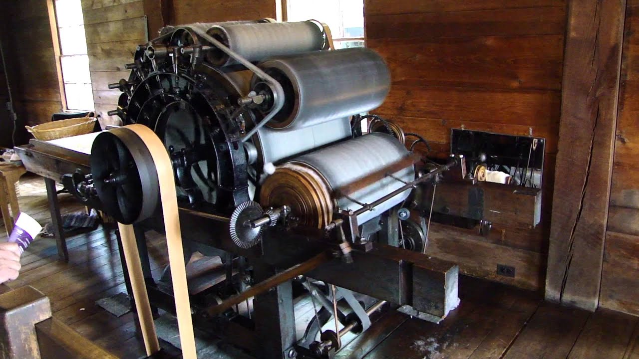 Plymouth (Gunsolly) Carding Mill - 1850's Carding Machine pt. 2 - YouTube