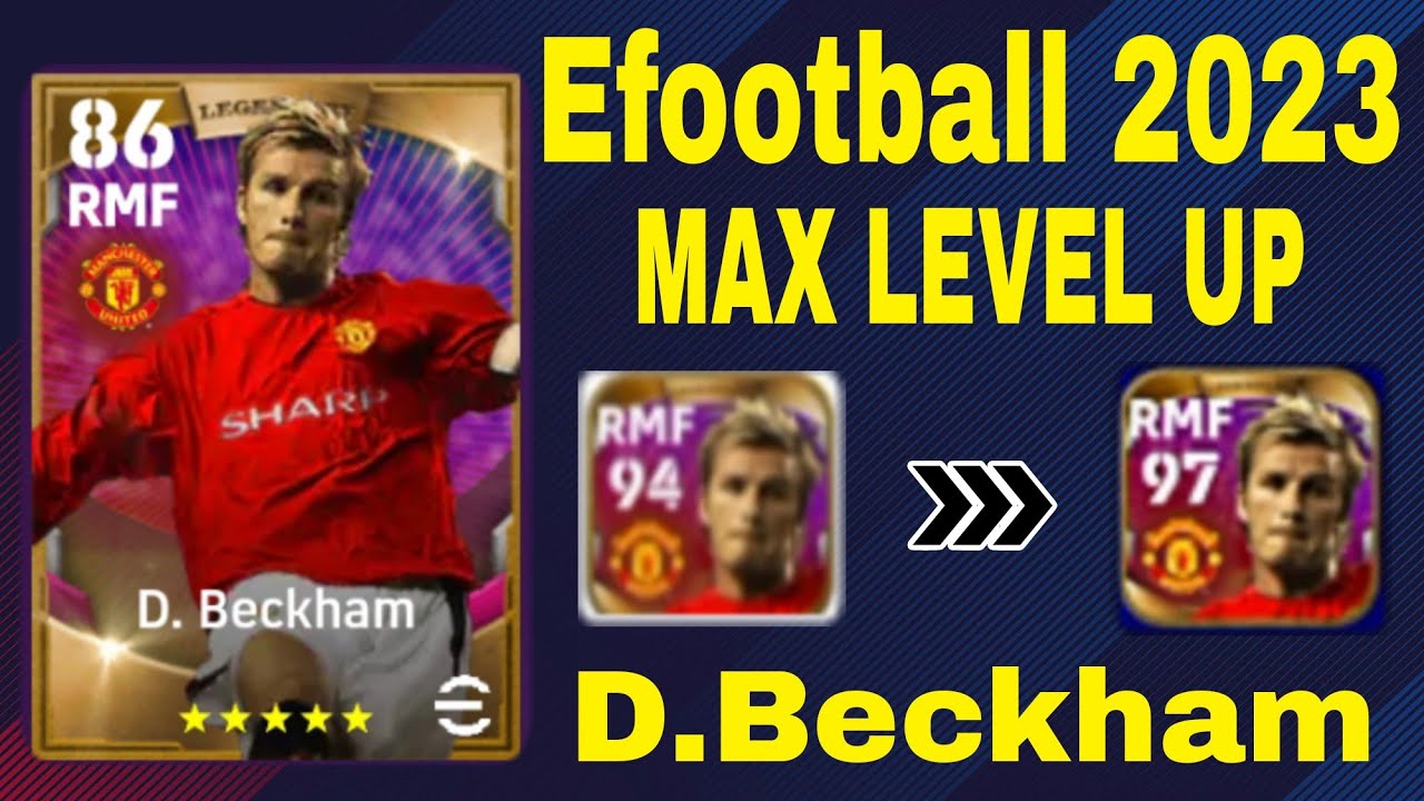 D.Beckham Max Training Tutorial In efootball 2023 | How To Train D ...