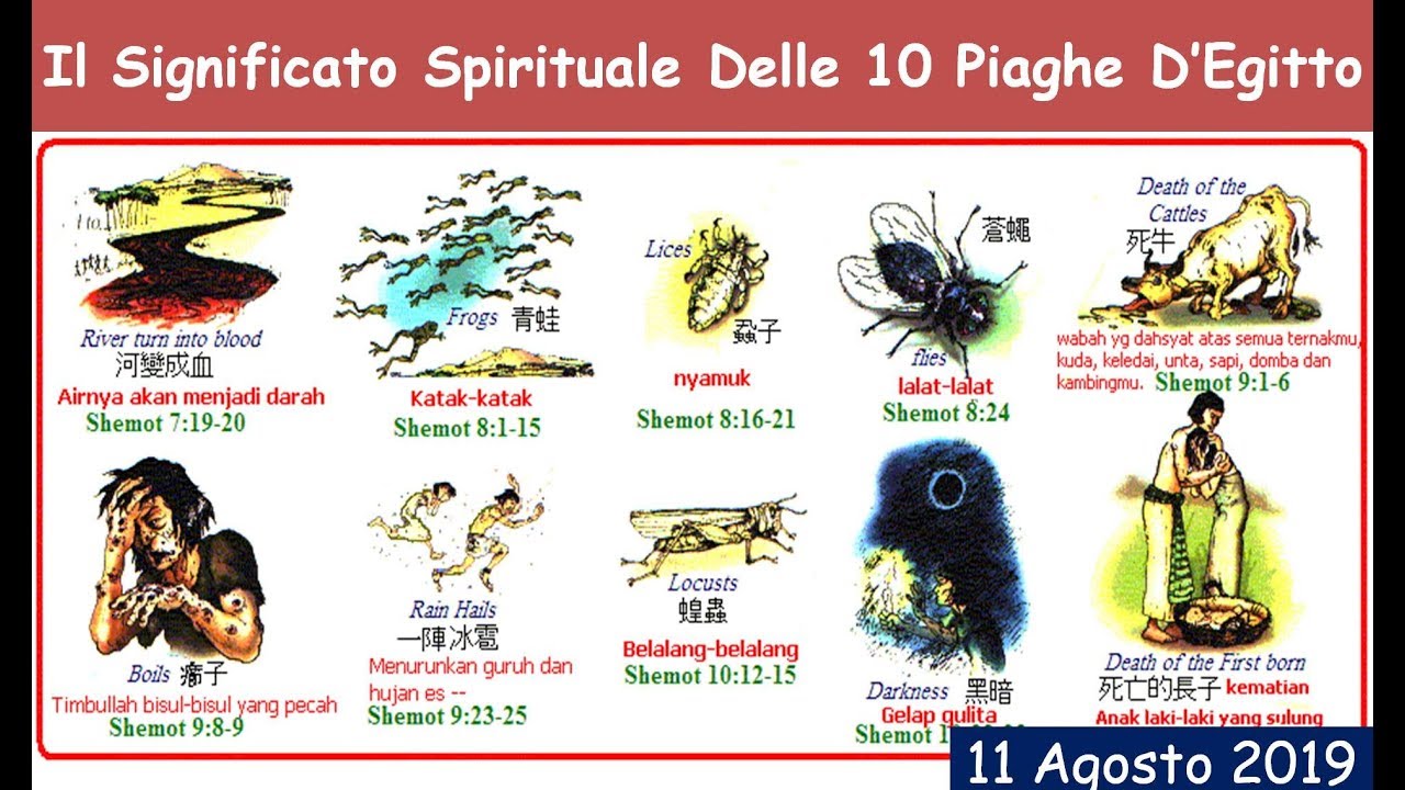 SIGNIFICATO SPIRITUALE DELLE DIECI PIAGHE -pt 2 - YouTube