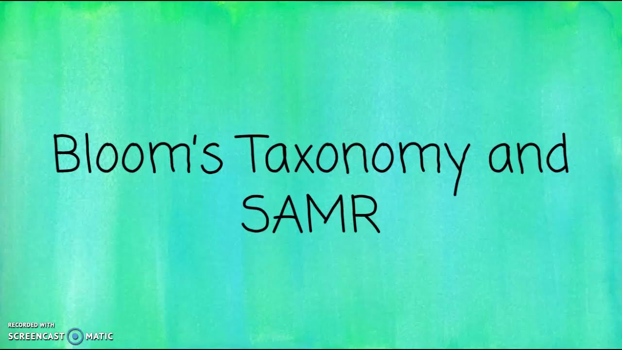 Blooms & SAMR - YouTube