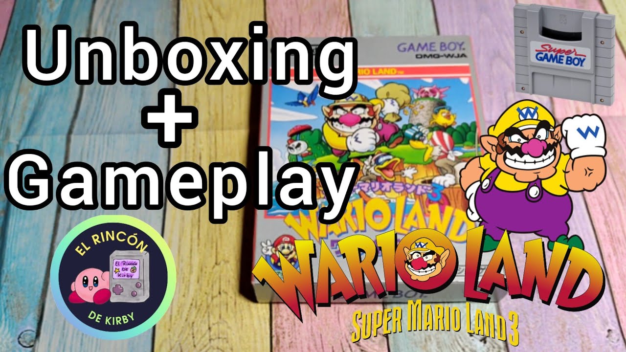 Wario Land: Super Mario Land 3 - unboxing + gameplay - Game Boy - YouTube