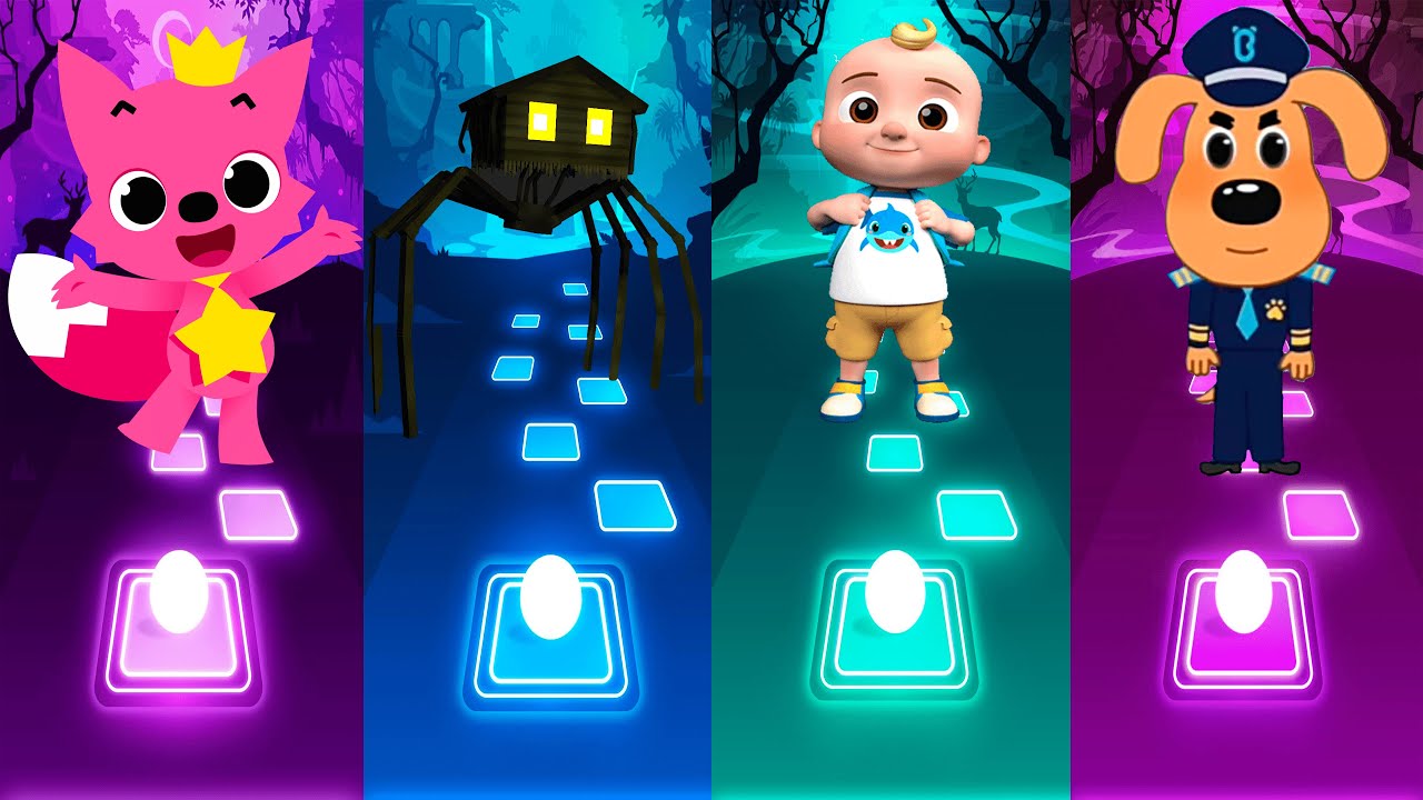 Pinkfong 🆚 Spider House Head 🆚 Cocomelon 🆚 Sheriff Labrador. 🎶 Who Is ...