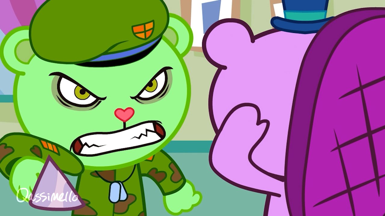 But Toothy can dodge Flippy's knife (Happy Tree Friends) - YouTube