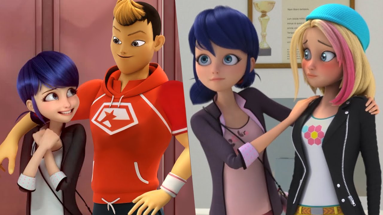 TODOS OS PERSONAGENS QUE JÁ FORAM APAIXONADOS PELA MARINETTE!! - YouTube