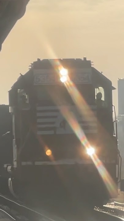 THE KING LESLIE RS3L!!! NS GP38-2 #5354 (ex-Conrail) leads NS LEM P07 at DNC with the 90s RS3L ...