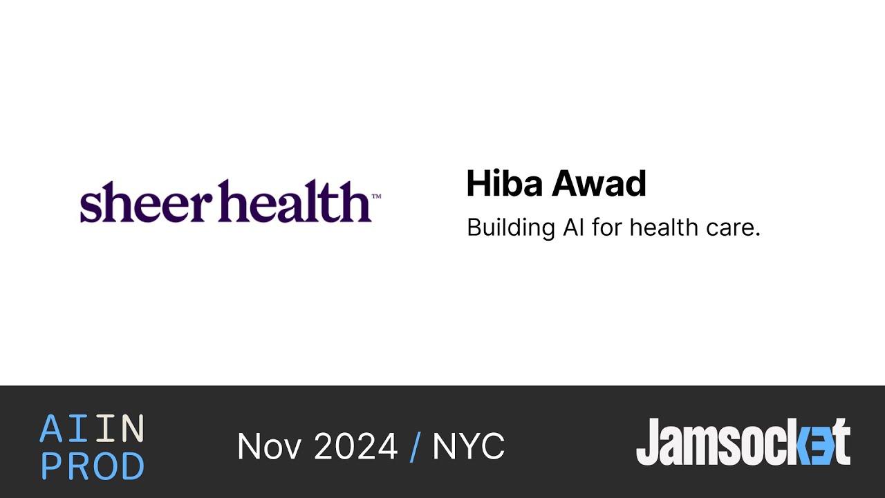 AI in Prod Talks: Hiba Awad, Sheer Health - YouTube