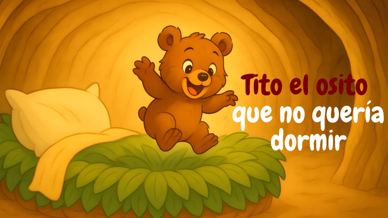 🐻 Tito el Osito que No Quería Dormir | Cuento Infantil para Dormir ...