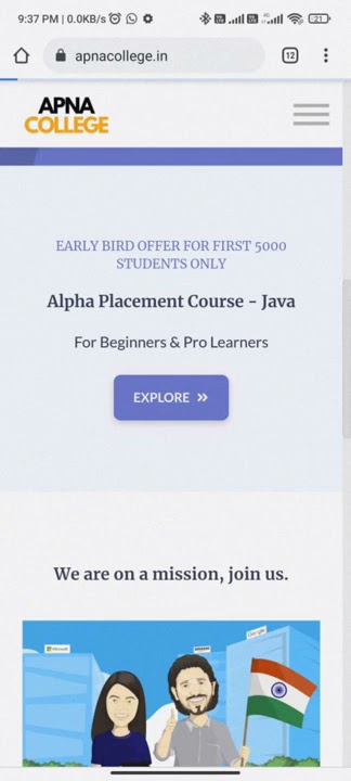 Apna College Site alpha course | first view - YouTube