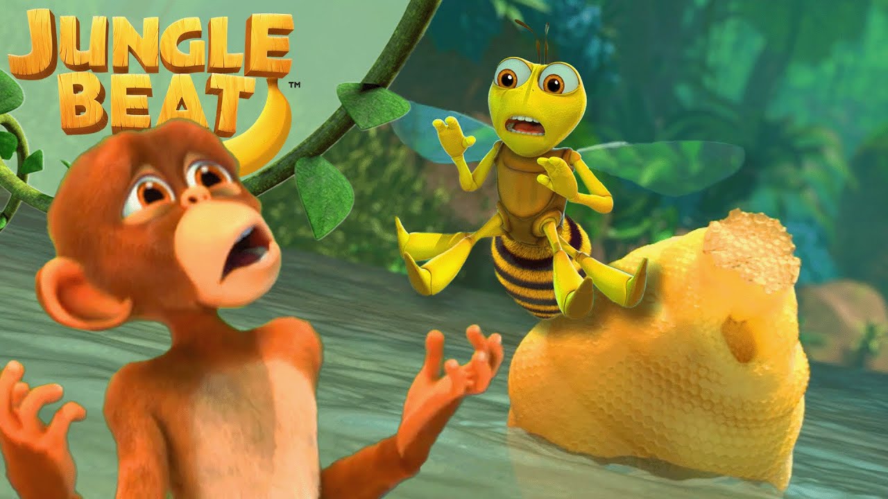 Bee Hive Down | Bee Plot | Jungle Beat: Munki & Trunk | Kids Animation 2023 - YouTube