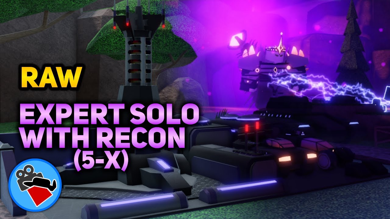 Solo New Expert Mode (with 5-x Recon, Raw Video) | Tower Blitz [ROBLOX ...