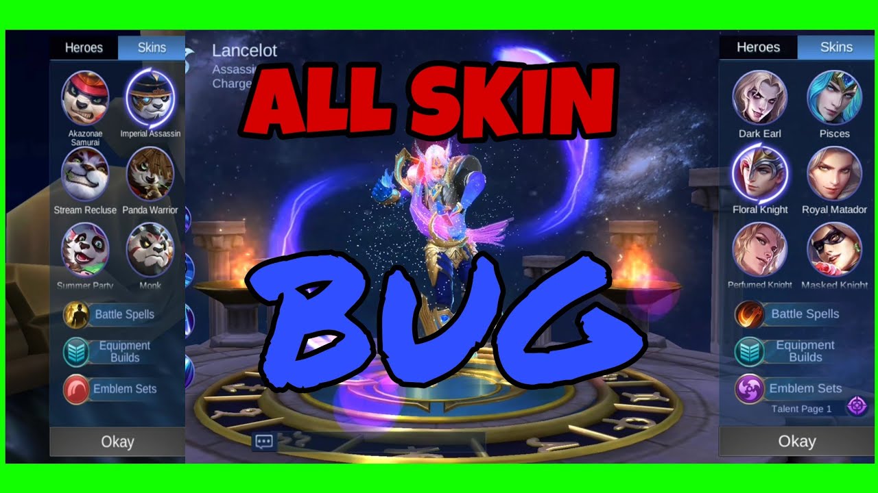"ALL SKIN BUG" before moonton fix it | MLBB - YouTube
