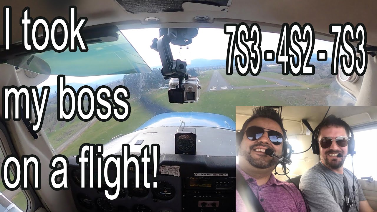 Flight to Hood River 4S2 with my BOSS! - YouTube