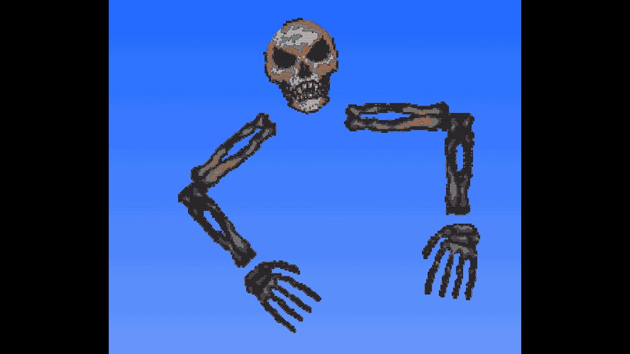 Spooky Looking Skull (Terraria Skeletron Boss) - YouTube