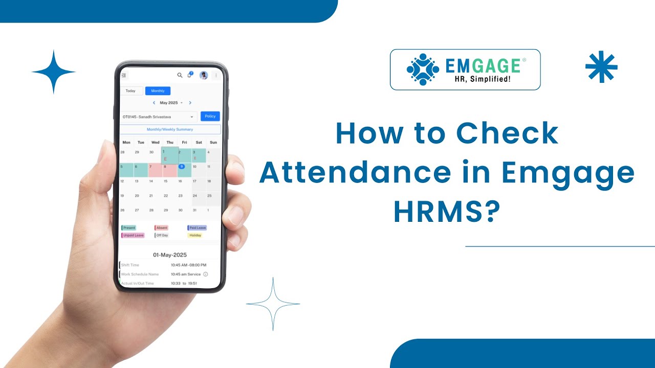 How to Check Your Attendance in Emgage HRMS Mobile App? | Step-by-Step ...