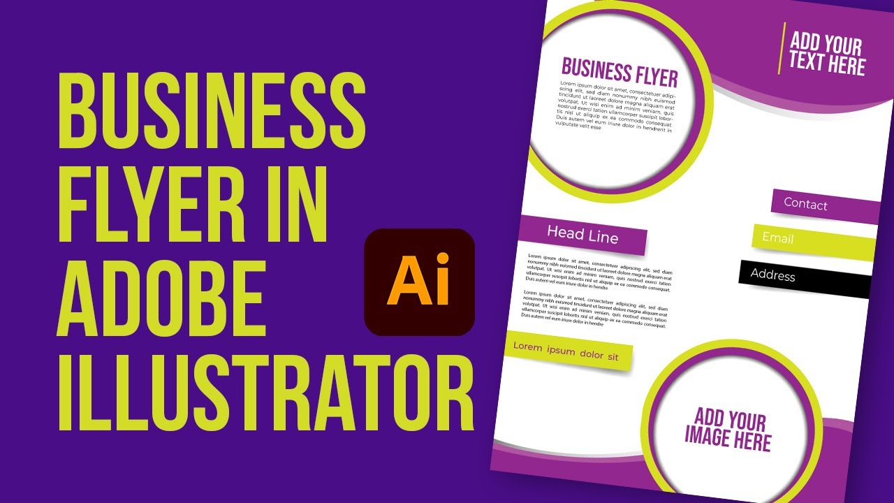 Business Flyer Design in Adobe Illustrator - YouTube