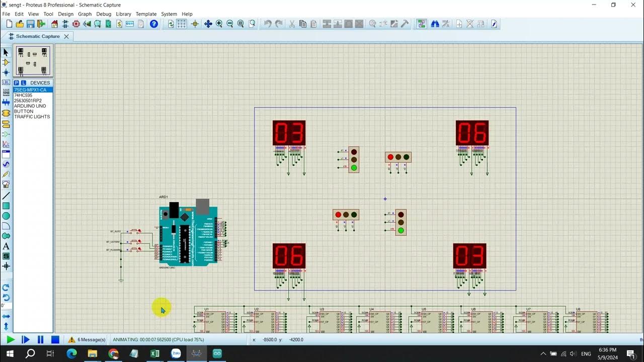 Điều khiển đèn giao thông bằng arduino r3 với các chế độ đèn cơ bản. Có ...