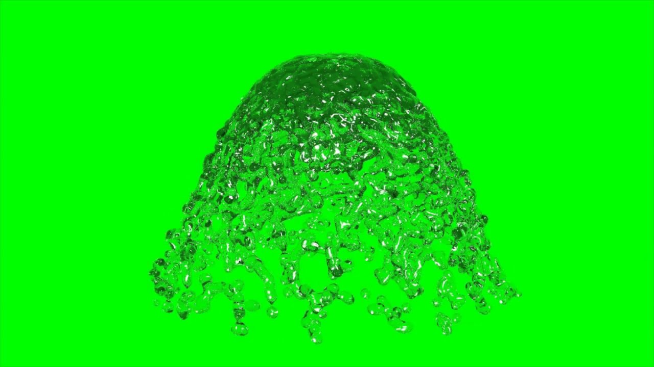 magic water gayser green screen free royalty footage - YouTube