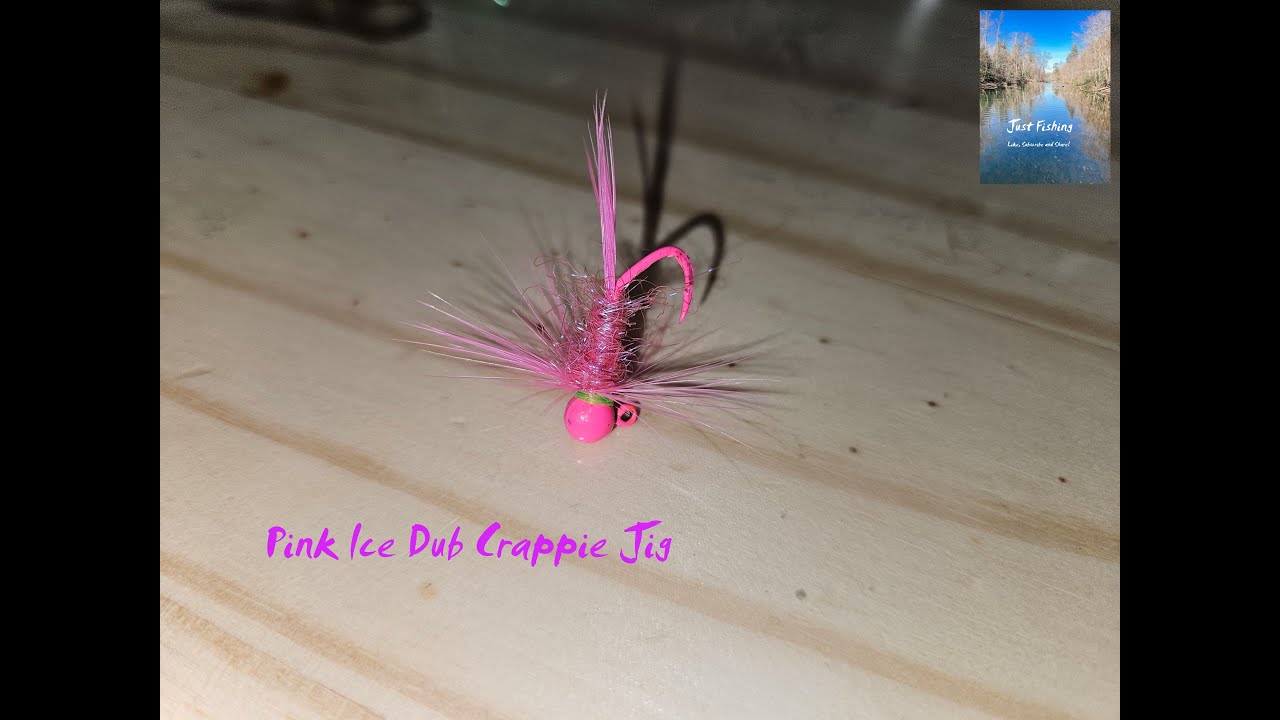 Pink Ice Dub Crappie Jig - YouTube
