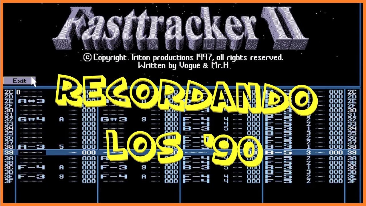 📻Radio Ms-Dos FASTTRACKER II (.MOD .IT .S3M ...) RECORDANDO los '90 ...