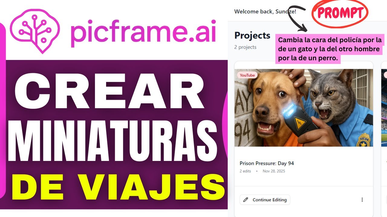 Crear miniaturas de viajes fácilmente con Picframe.ai (2026) - YouTube