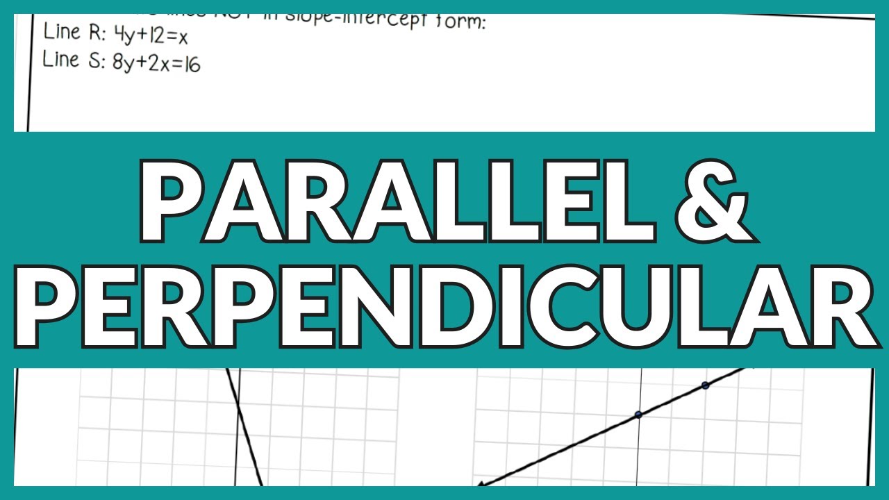 Slope of Parallel and Perpendicular Lines Lesson for High School ...
