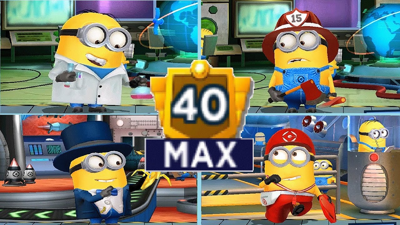 All Room Rewards Rank 40 Minionaire / Lifeguard / Firefighter / Lab ...