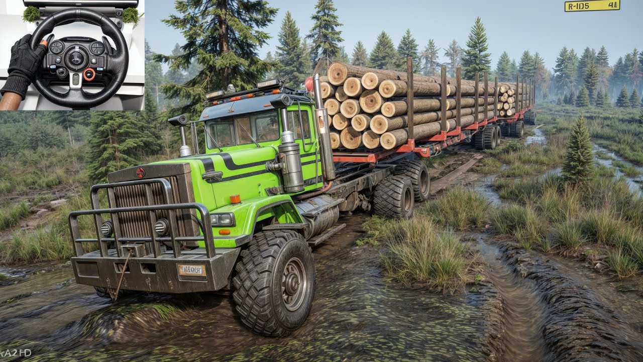 Ultimate Logging With Pacific P512 PF 6X4 | SnowRunner 4k | Logitech ...