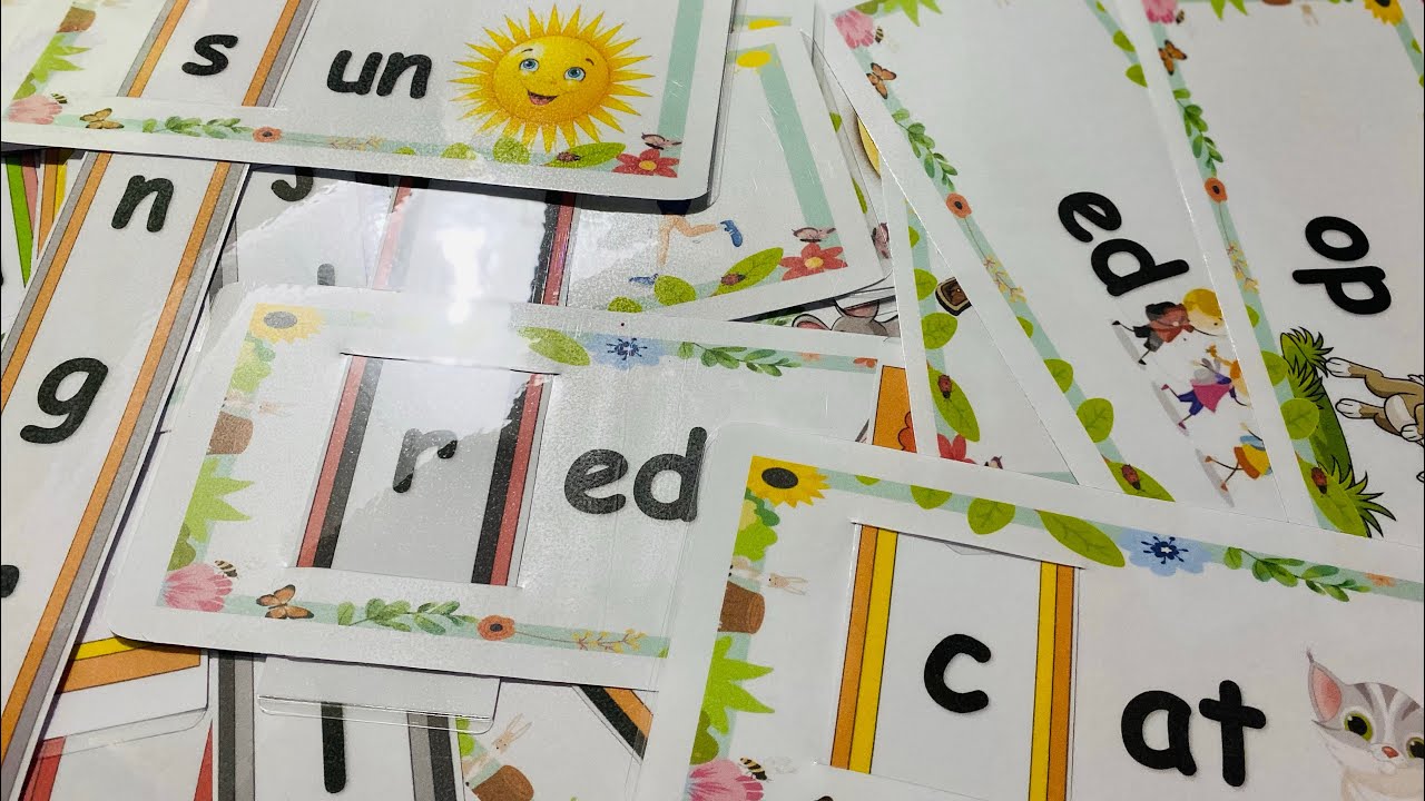 DIY / INSTRUCTIONAL MATERIAL / WORD FAMILY SLIDER - YouTube