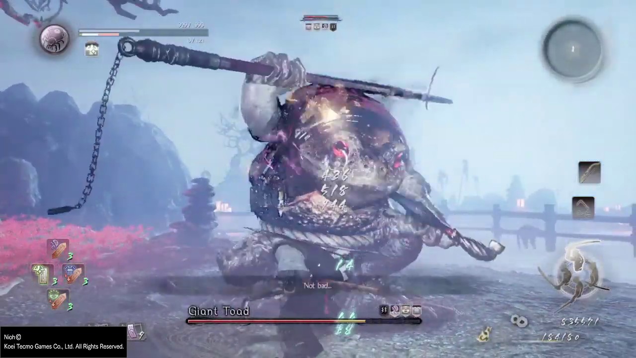 PS4 Nioh Boss - Giant Toad - YouTube