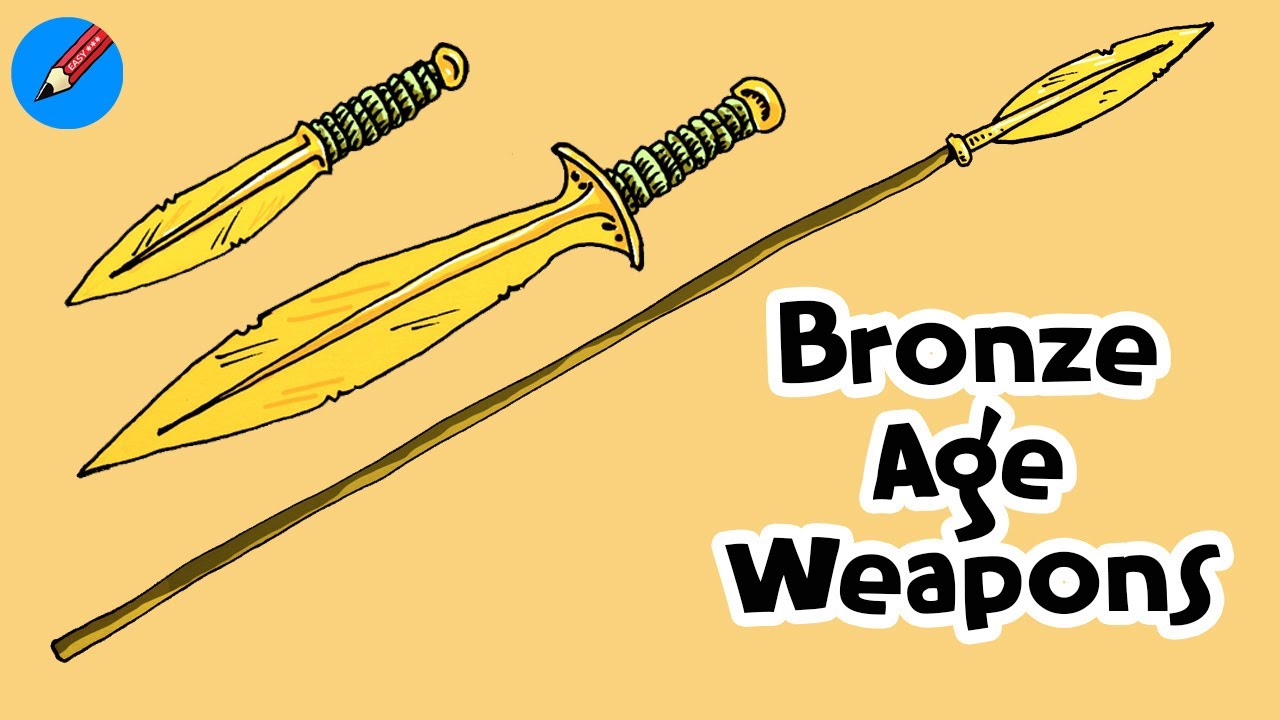How to Draw Bronze Age Weapons Real Easy - YouTube