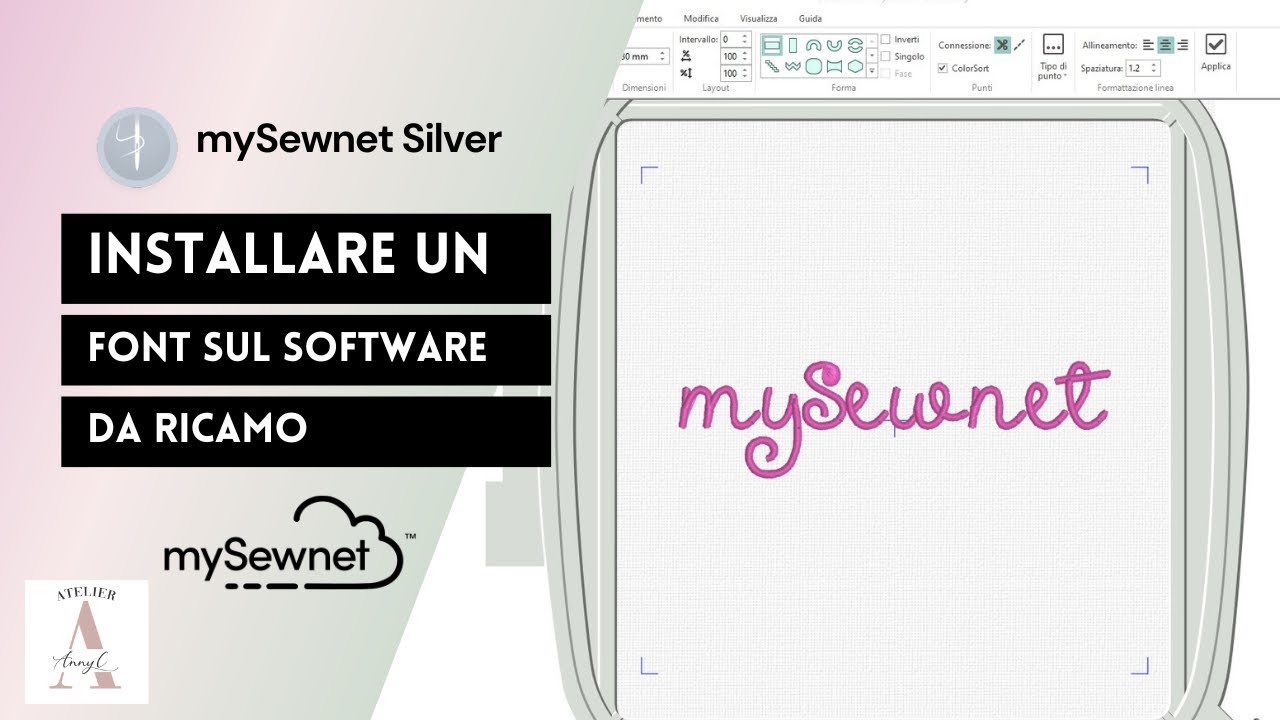 Come creare un nuovo font da ricamare a macchina. Segui il video e ti ...