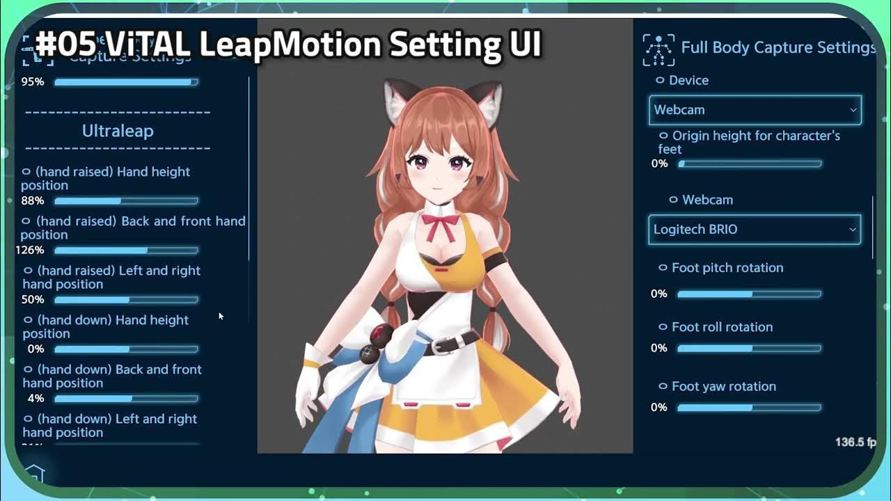 #05 ViTAL LeapMotion Setting UI - YouTube