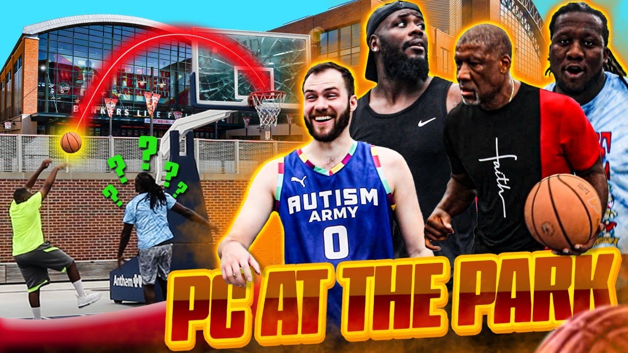 Players Choice Took Over the court outside the Pacers Arena (5-on-5 ...