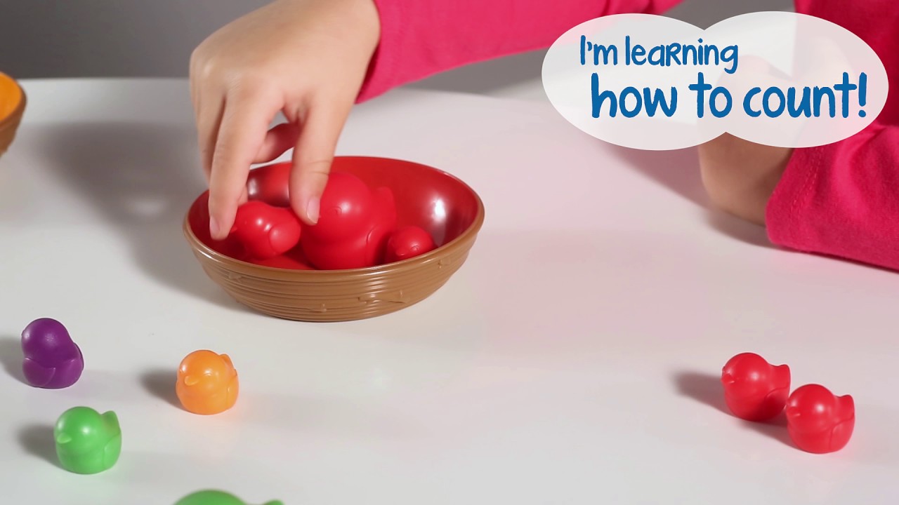 Birds in a Nest Sorting Set - Teaches Kids Colors and Counting - YouTube