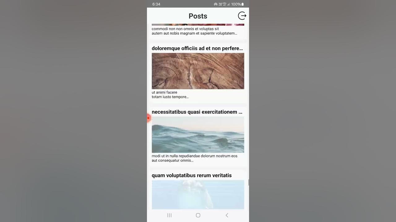 React Native App Demo | Firebase Auth, API Integration & Navigation | Persistent Login Feature ...