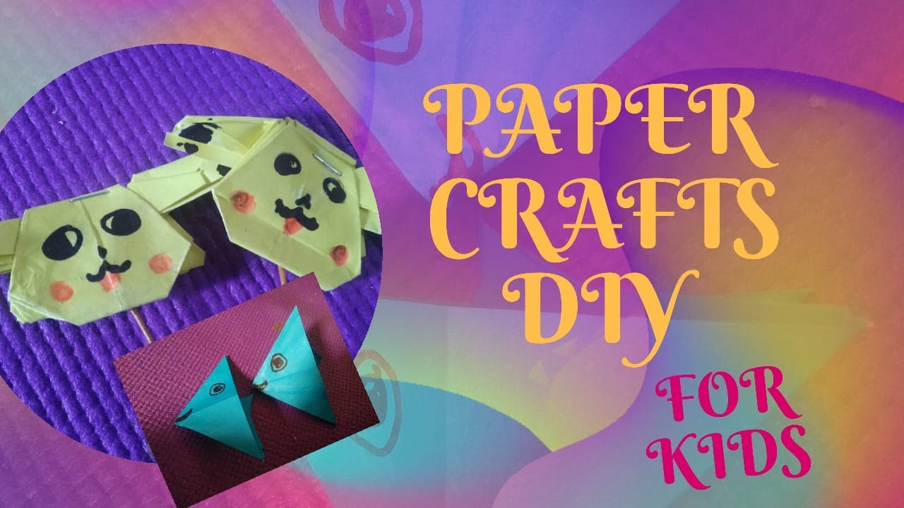 PAPER CRAFT FOR KIDS | SUPER CARTOON CRAFTS | 5 MINS EASY CRAFTS STEP ...