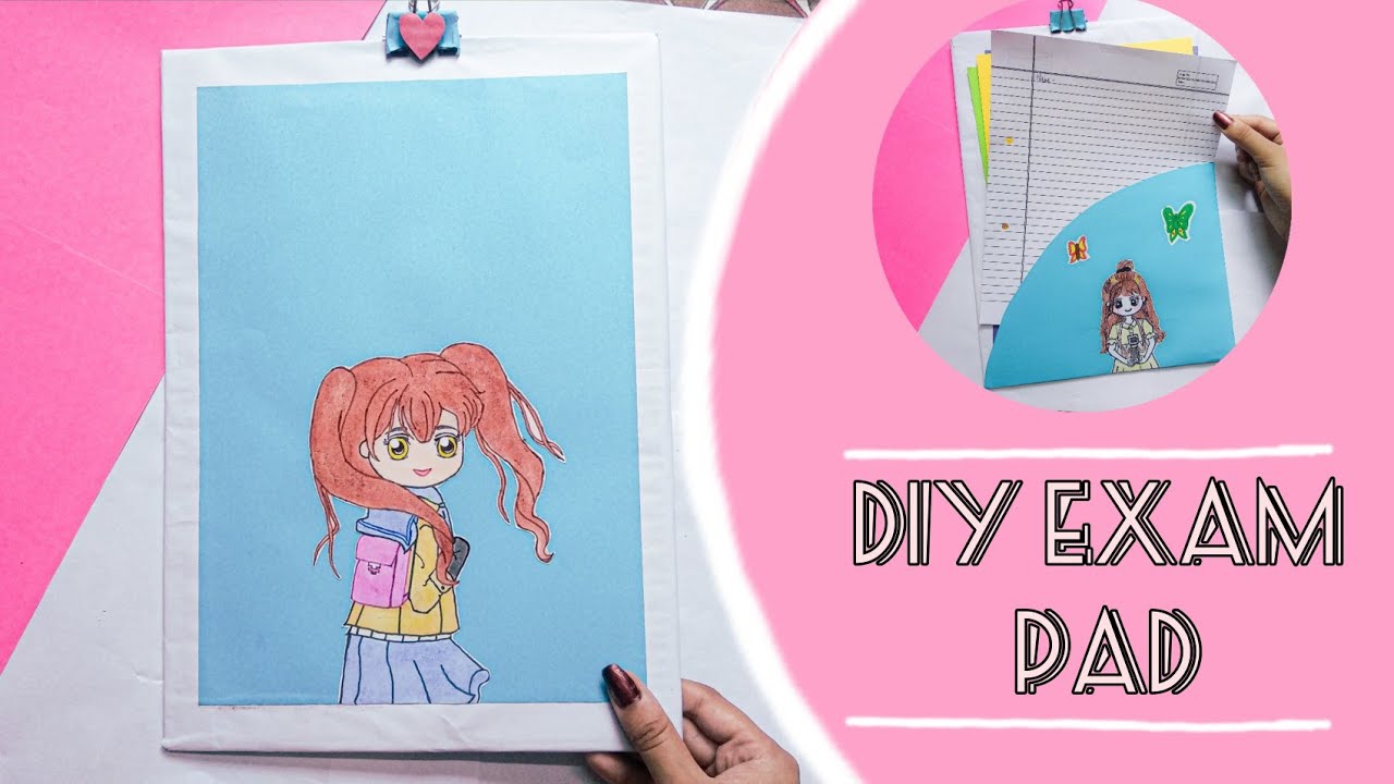 How to make exam pad at home || Diy exam pad || Homemade exampad || Diy ...