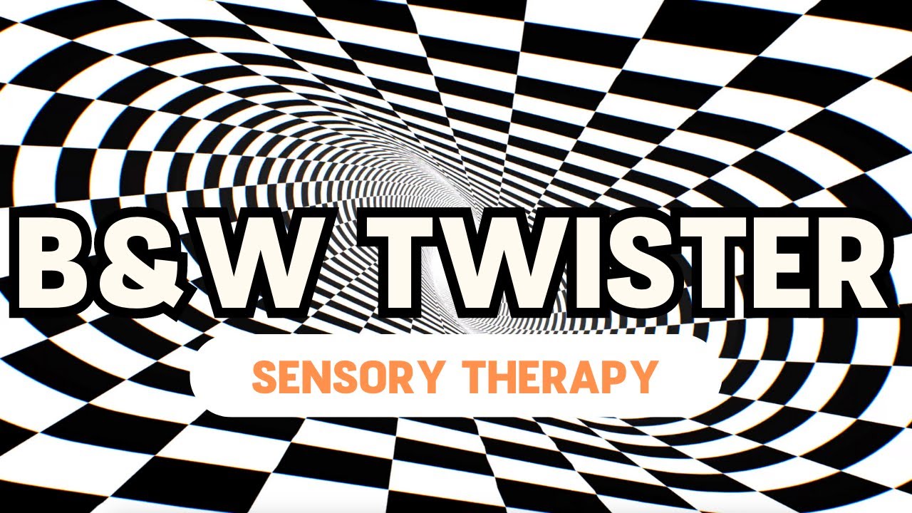 Black and White Twist with Relaxing Music || Autism Sensory Therapy ...