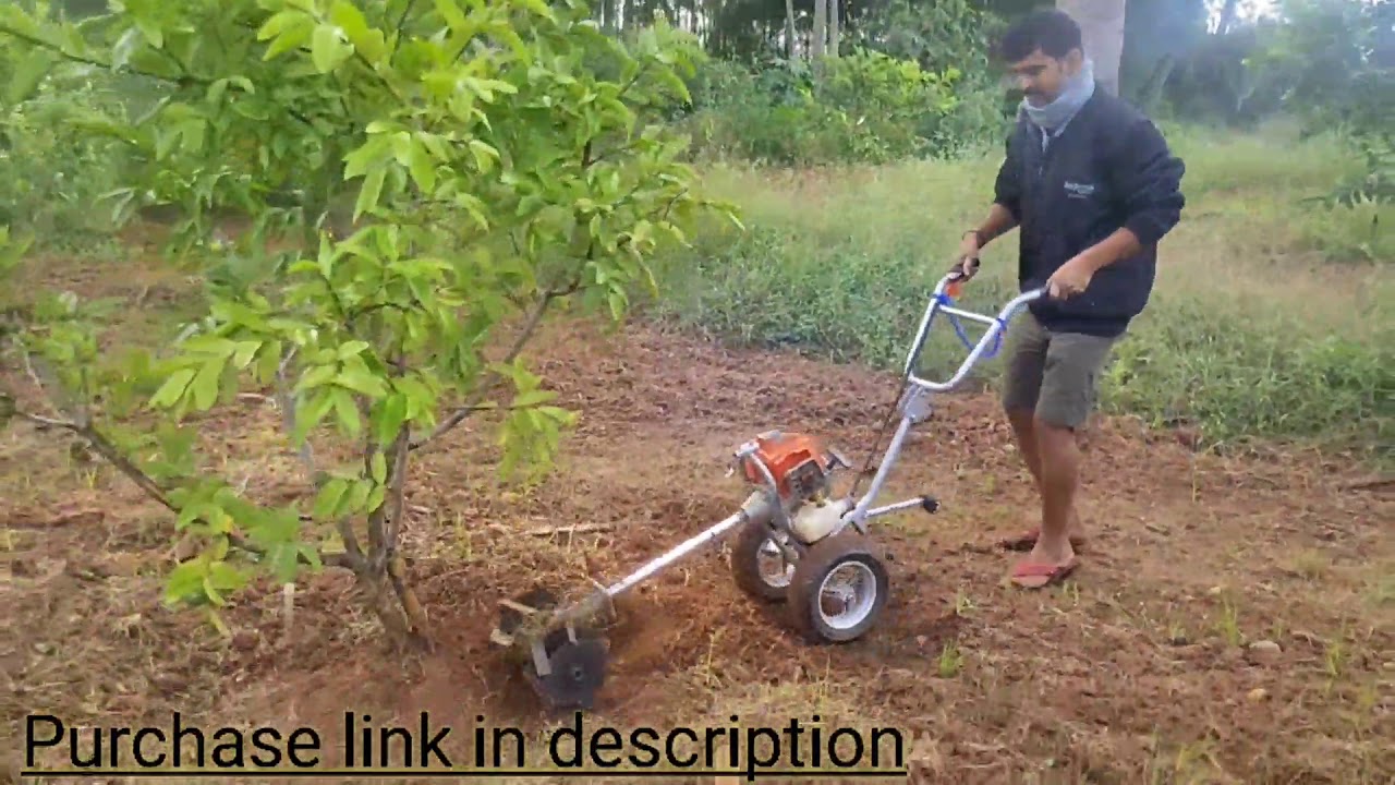 how to use trolley power weeder for bund making trolley brush cutter ...