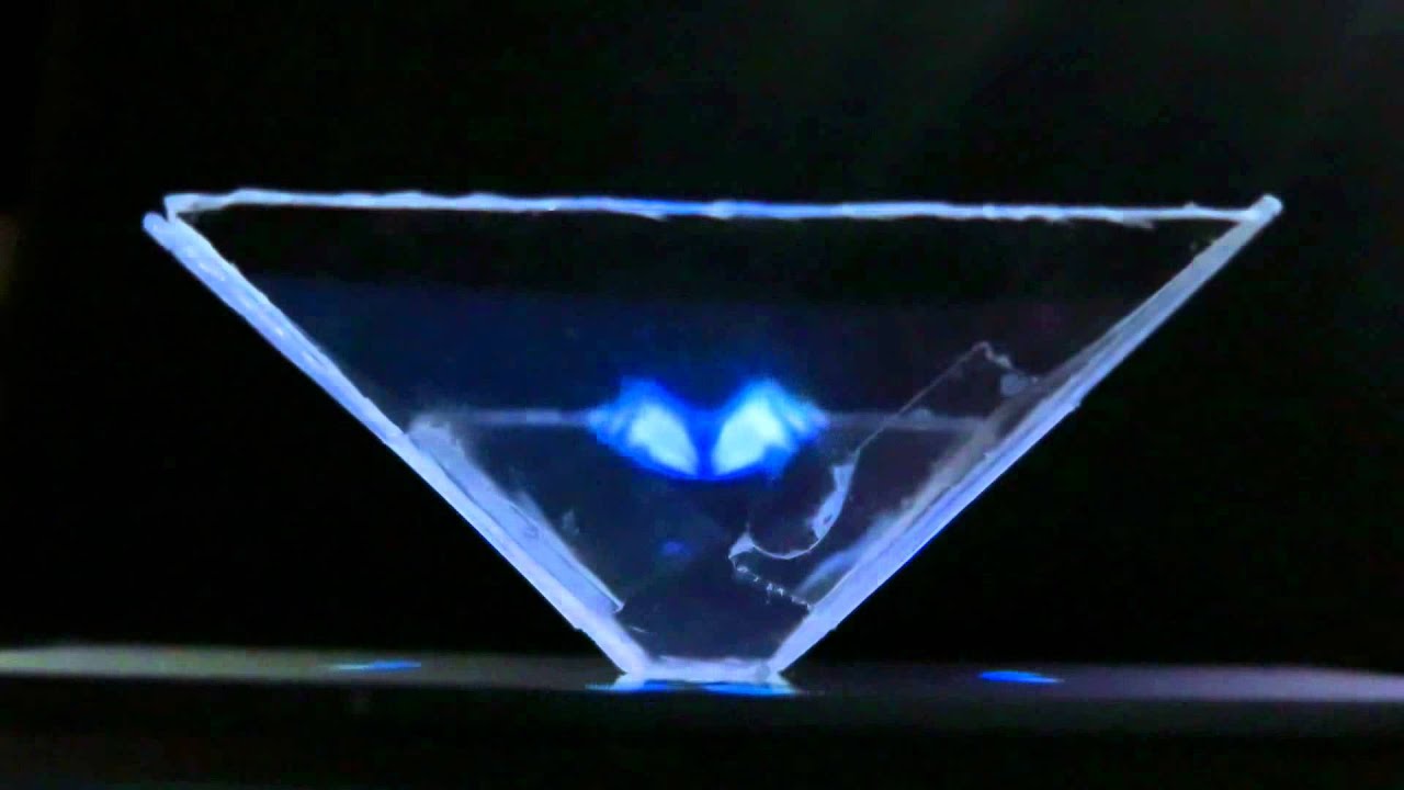 Colored Butterflies | 3D Hologram Test 4faces pyramid - YouTube