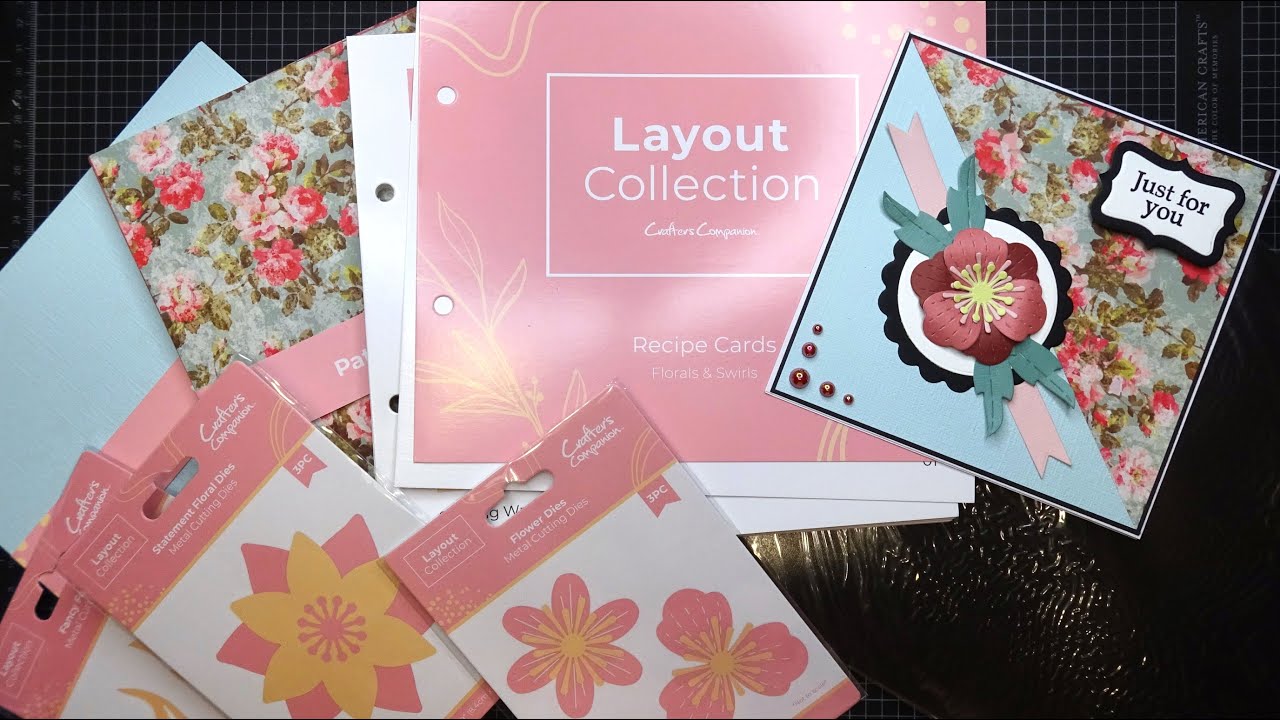 Crafter's Companion Layout Collection AS #4: "Flowers & Swirls" Layout ...