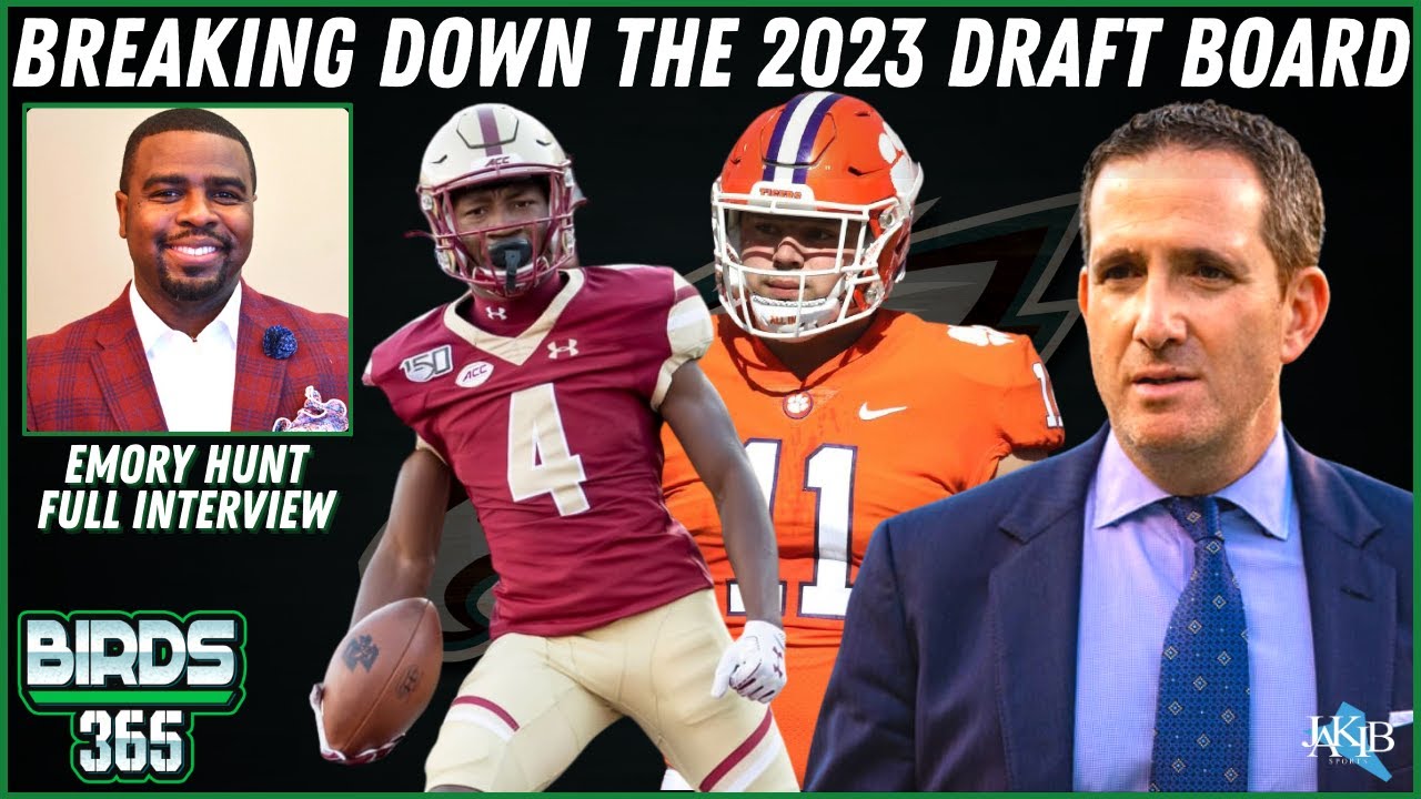 Emory Hunt Draft Board Masterclass | Howie Roseman Has OPTIONS In 2023 ...