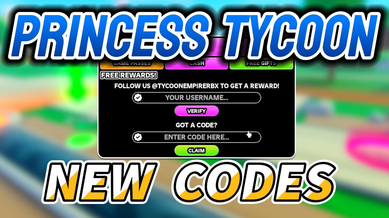 *NEW* Princess Tycoon Codes + How to Redeem - YouTube