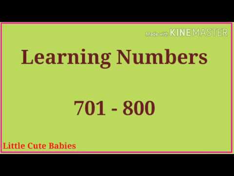 Numbers 701 to 800 - Numbers Learning - Little Cute Babies - YouTube